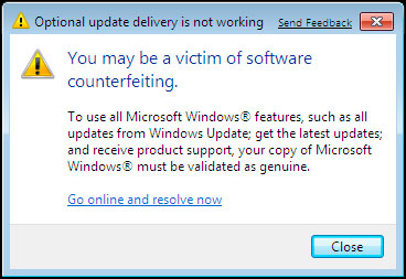 TPHOLIC - 새소식 - MS, "불법 윈도우 7, 이렇게 기능제한될 것"