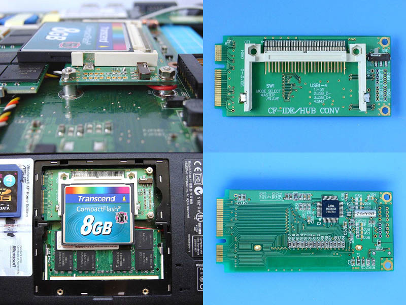 TPHOLIC - 자유게시판 - mini PCI-E용 CF SSD젠더.