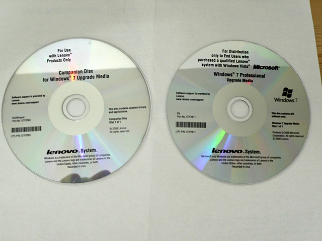 TPHOLIC - 자유게시판 - 레노보 윈7 업그레이드 시디도착