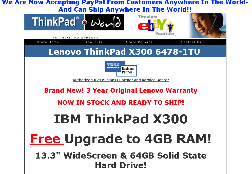 TPHOLIC - 자유게시판 - [정보]Ebay X300가격