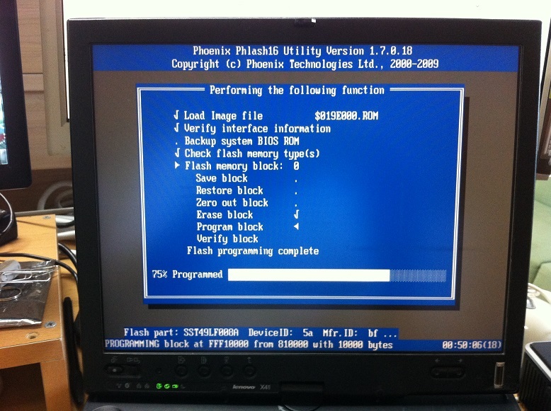 TPHOLIC - 유저사용기 - x41t 2010오류 회피 바이오스 설치