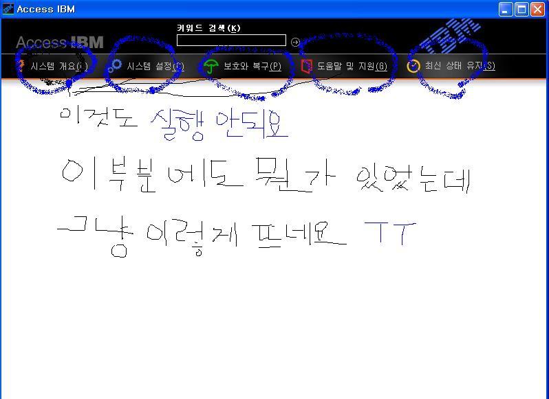 TPHOLIC - 묻고 답하기 - x31 accessibm 실행하면?